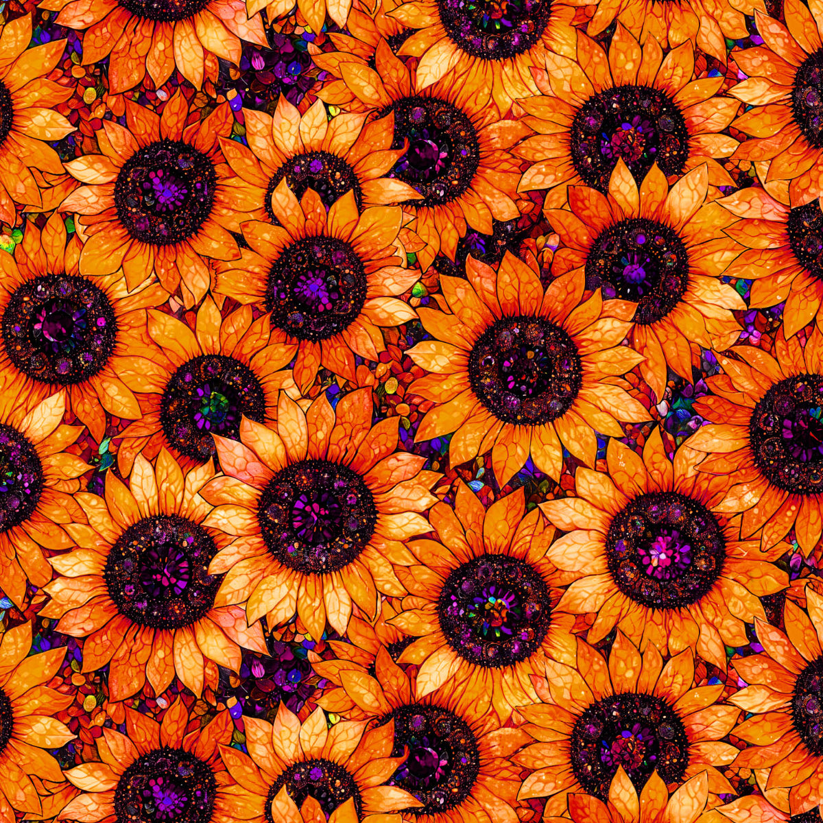 🍁Orange Sunflowers Sonny in the Sunflowers Fabric by Camelot – Fabric Geek