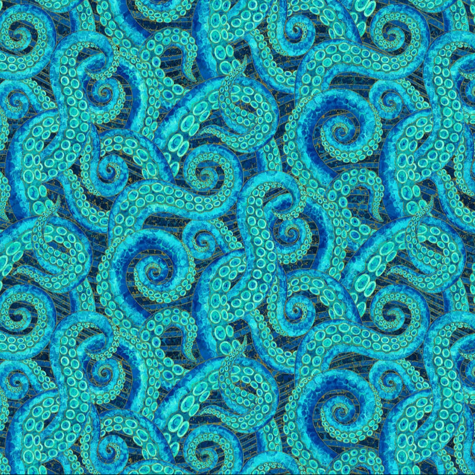 🍁Shimmer Enigma Large Deep Blue by Deborah Edwards for Northcott ...