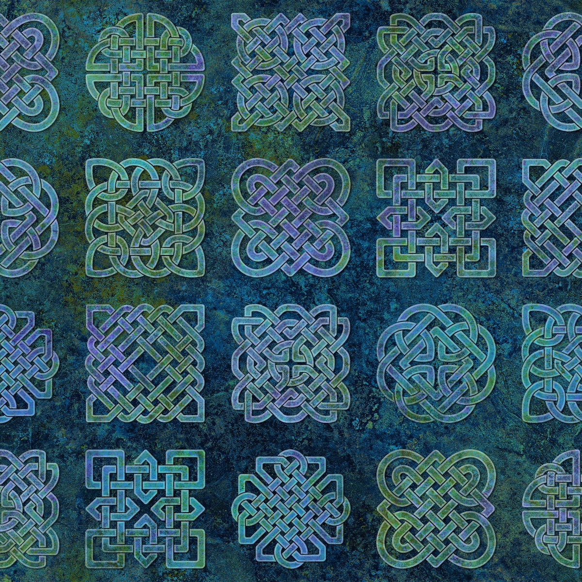 🍁Celtic Roots Celtic Knots in Navy by Linda Ludovico for Nortcott ...