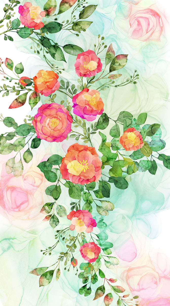 🍁Rose Gallery Quilt Kit featuring Veranda by Deborah Edwards and Melan ...