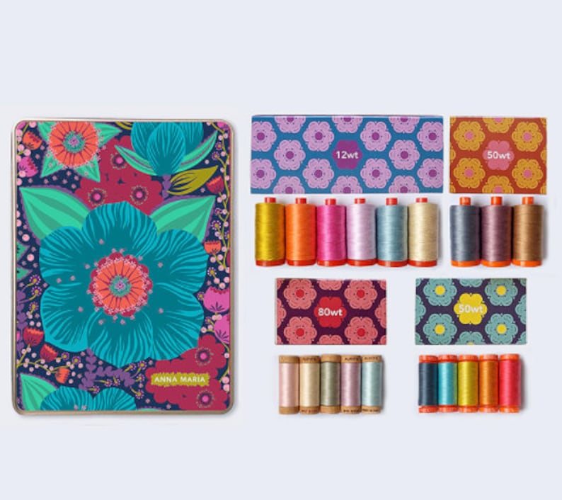 🇮🇹 Anna Maria Horner Hindsight Thread Collection from Aurifil – Fabric Geek