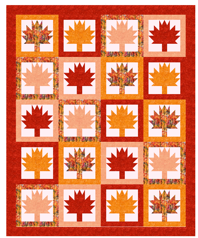 Maple Leaf Blocks Quilt Pattern – Fabric Geek