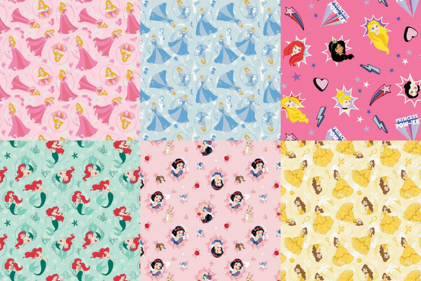 🍁Disney Princesses Fat Quarter Bundle by Camelot Fabrics – Fabric Geek